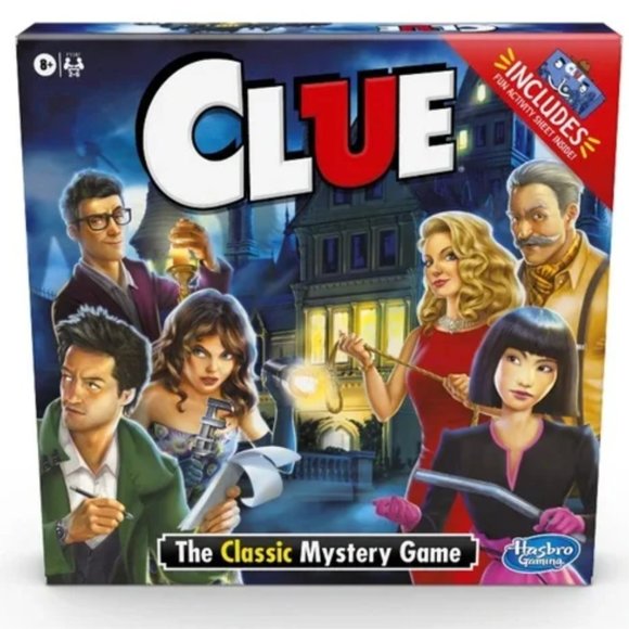 Hasbro | Games | Hasbro Gaming Clue Board Game Includes Activity Sheet ...
